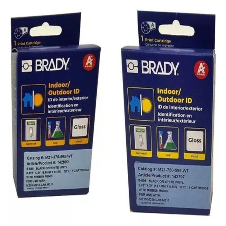 Cinta Vinyl BRADY 3/4 para etiquetadora - DRIMPOR | Telecomunicaciones